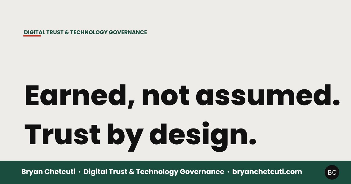 Trust Surface thinking - Bryan Chetcuti